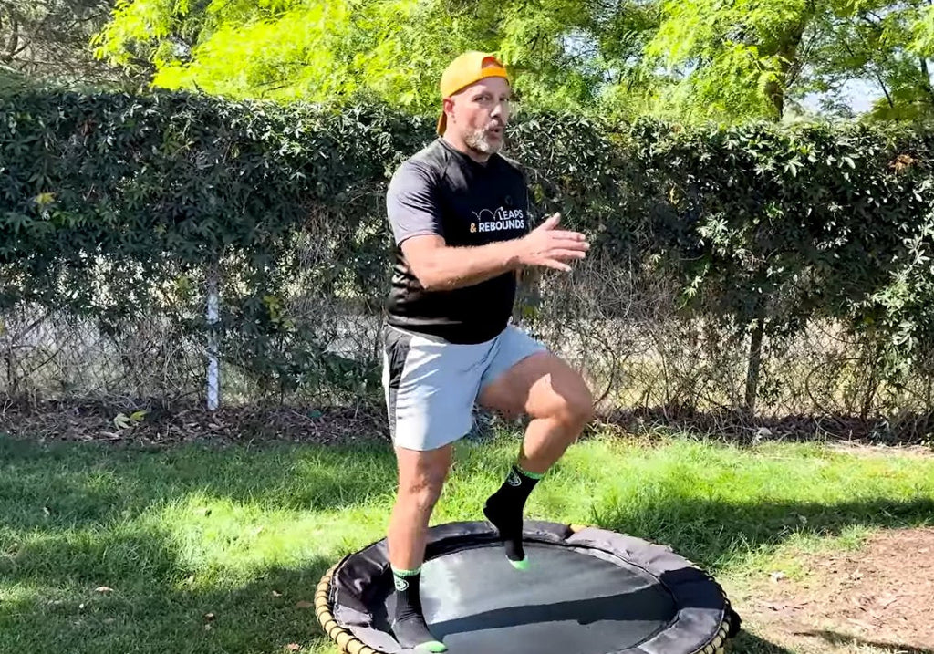 JOGGING on a Mini Trampoline | 8 Minute Rebounder Workout to Burn Fat