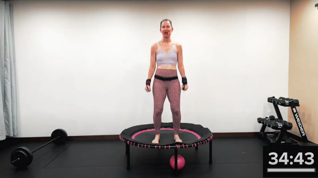 Workout ON Mini TRAMPOLINE - INTERMEDIATE LEVEL