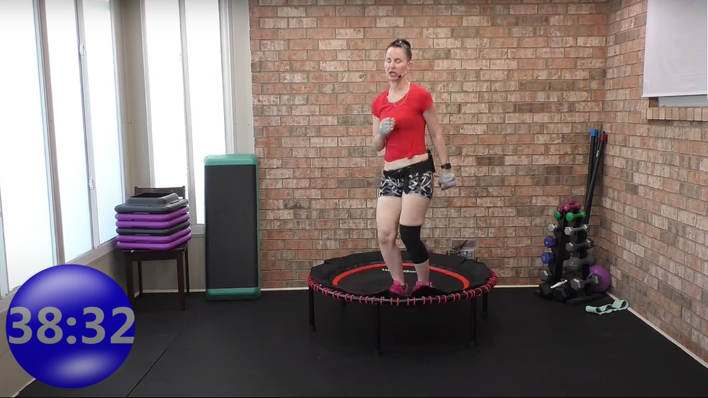 Rebounder Cardio & Booty Band Sculpt | Lower Body Workout