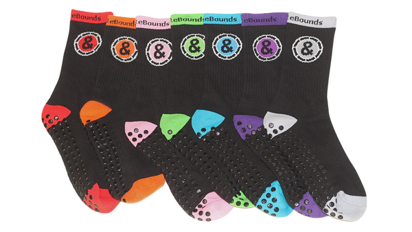 No-Slip Grip Socks for Rebounders & Trampolines | Leaps & Rebounds